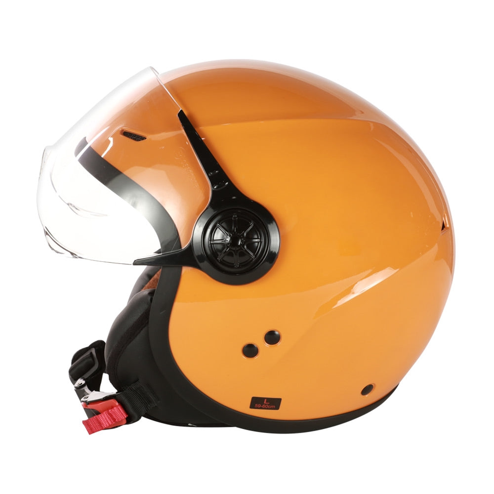 Genuine Scooter Co. Color-Matched Helmet (3/4, Tangerine, With Shield ...
